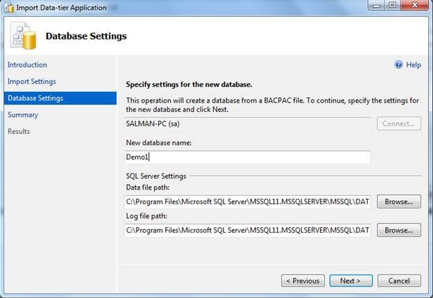 Backing Up And Restoring Database Without Using Bak File